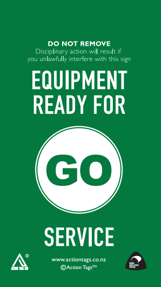 Equipment Ready for Service Tags (Pack of 20) – Action Tags
