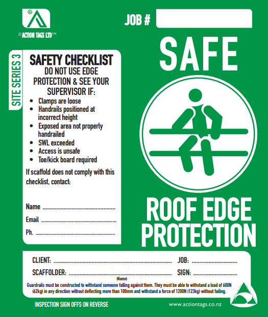 Safe Edge Protection (Pack of 25) – Action Tags